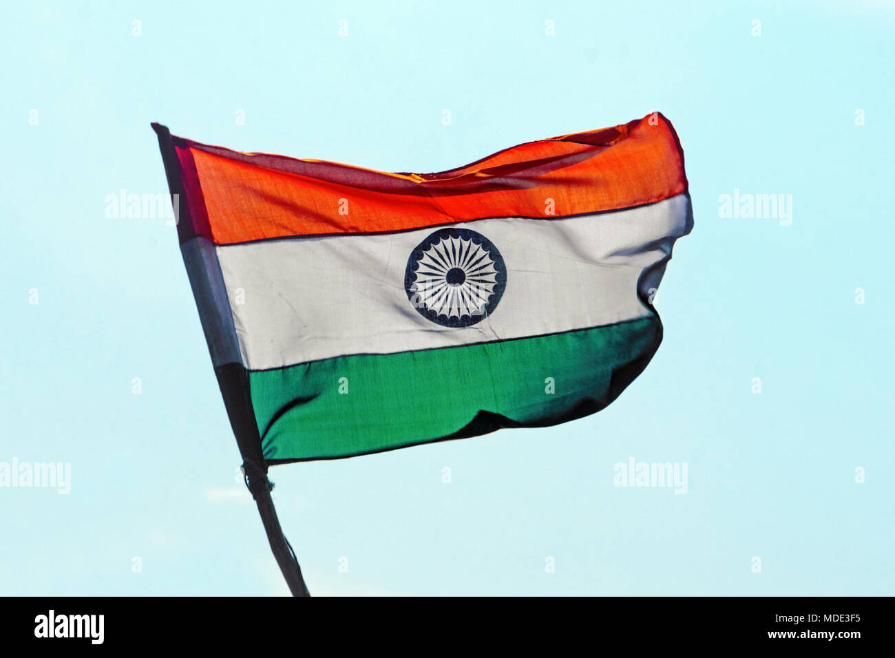 Indian flag blue background hi-res stock photography and images - Alamy