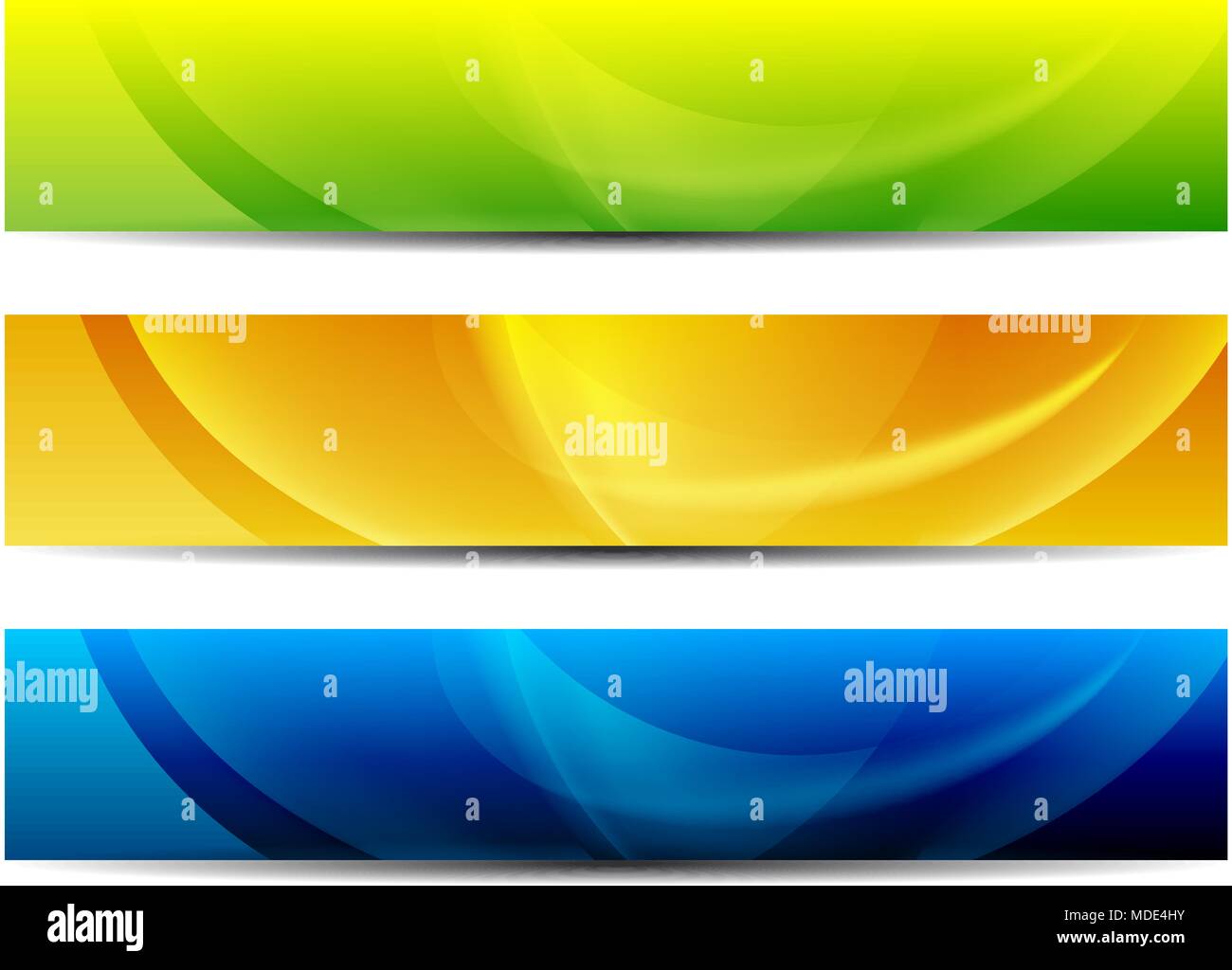 abstract colorful presentation web banners with blur effect Stock ...