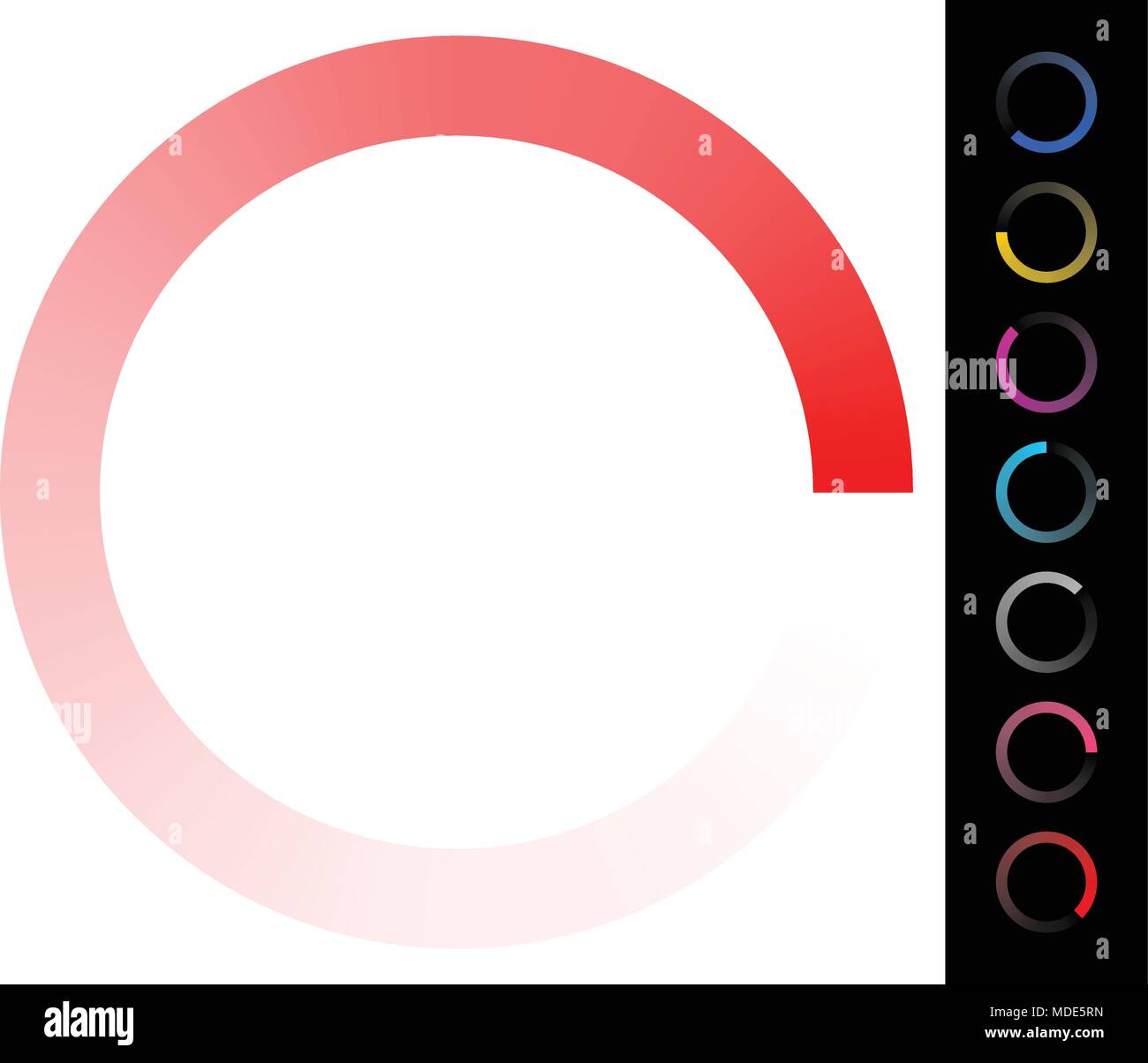 Circular preloader, buffer, loader element w/ transparency Stock Vector ...