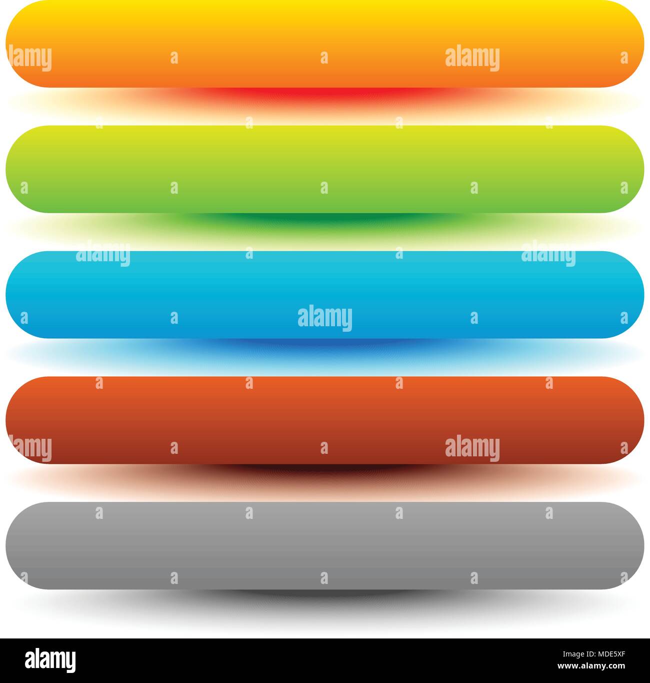 Set of bar, button, banner backgrounds. Glossy, shiny buttons Stock ...