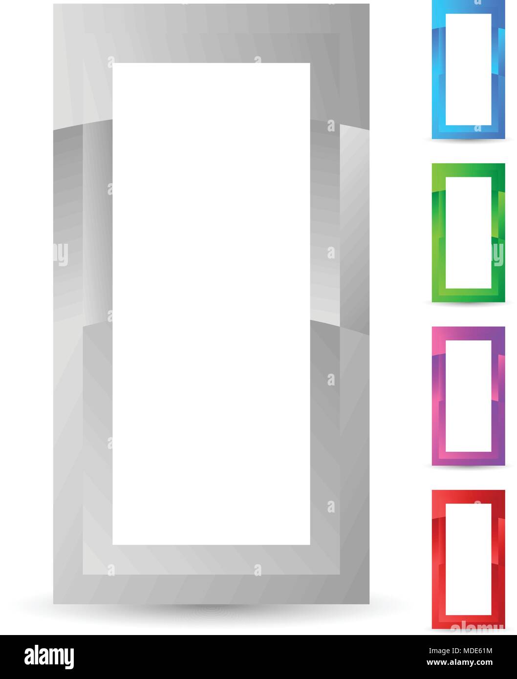Vertical frame, door frame icon in 5 color Stock Vector Image & Art - Alamy