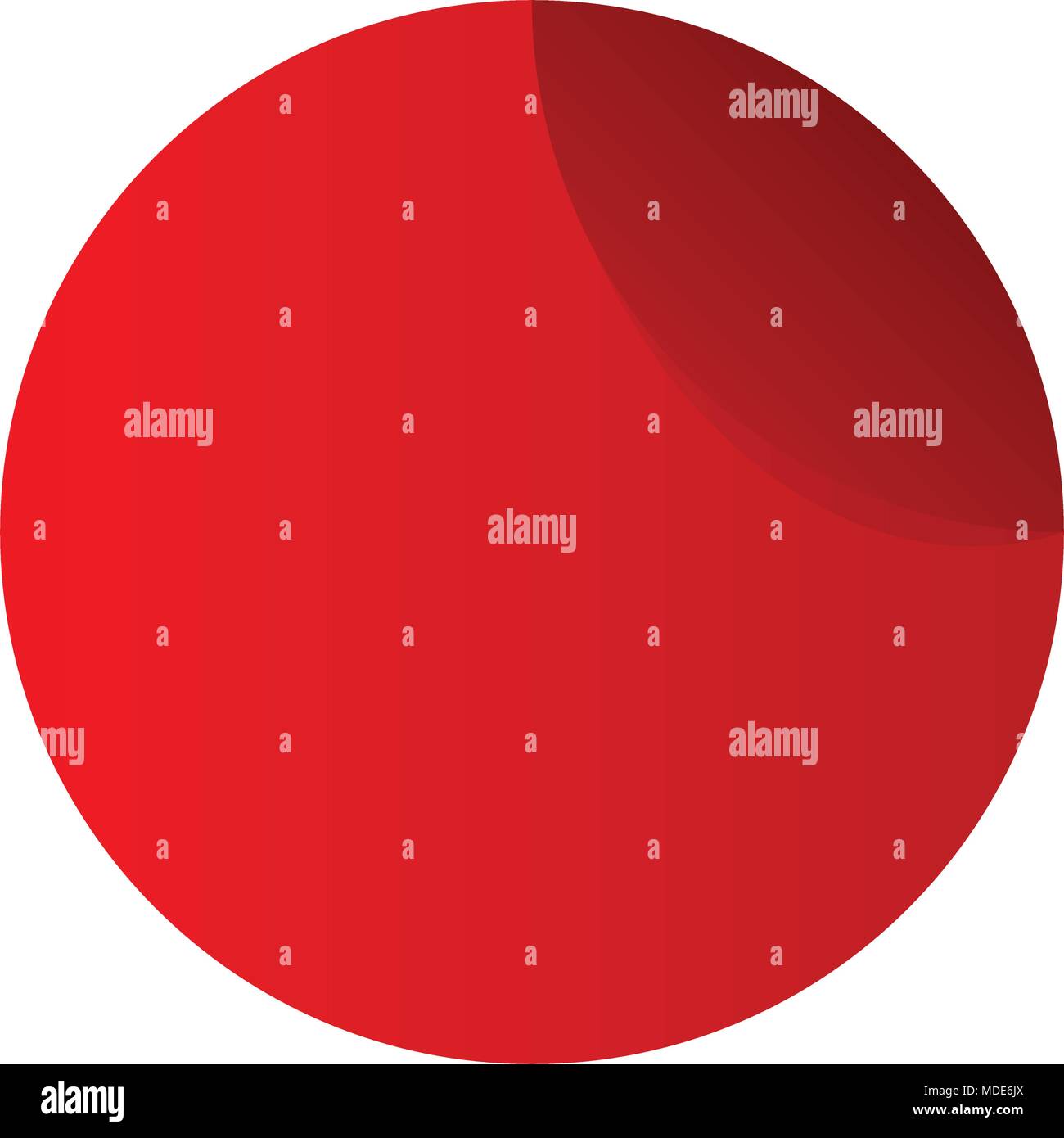 Simple sticker, button template with peel effect Stock Vector Image ...