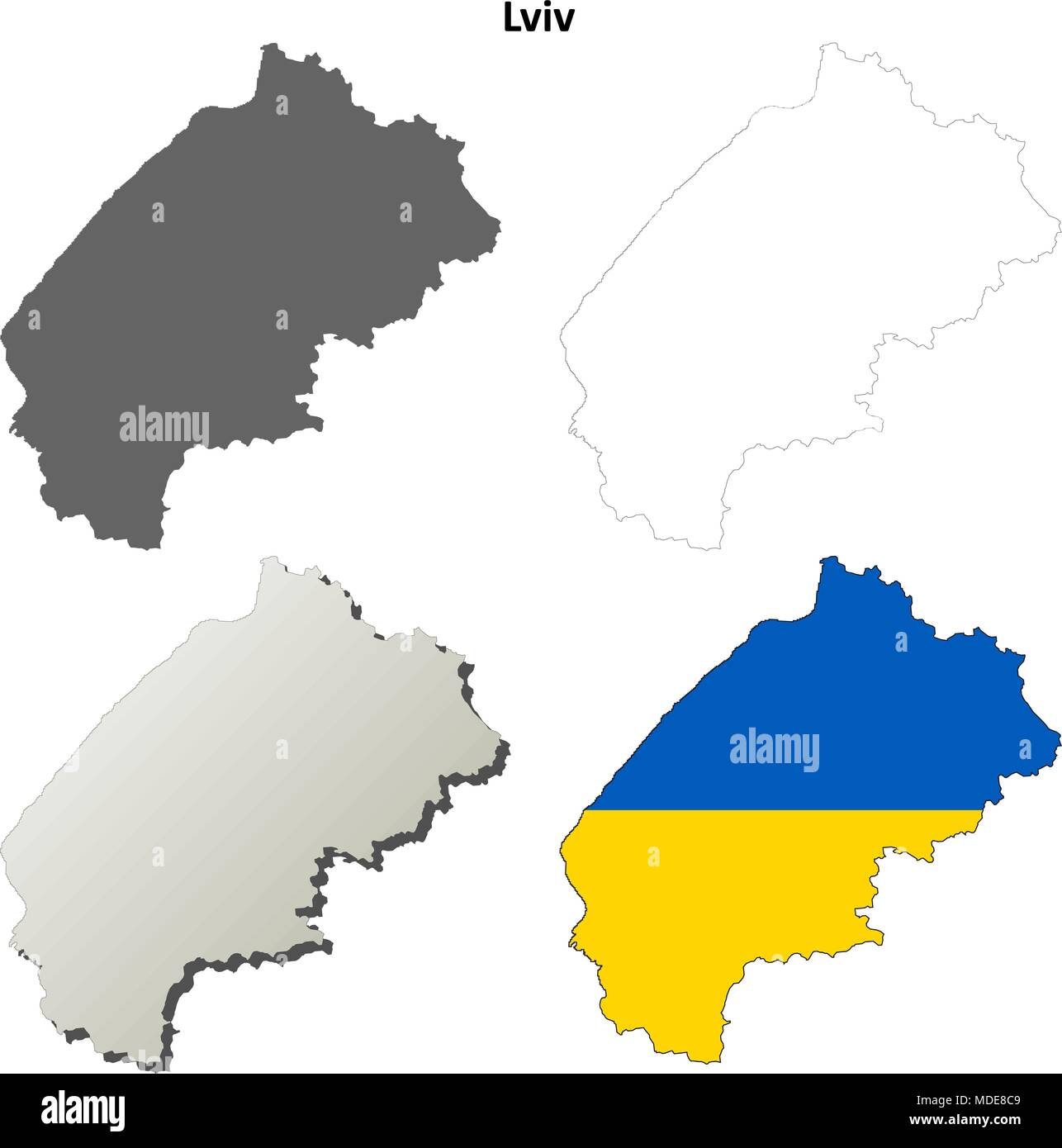 Lviv map hi-res stock photography and images - Alamy