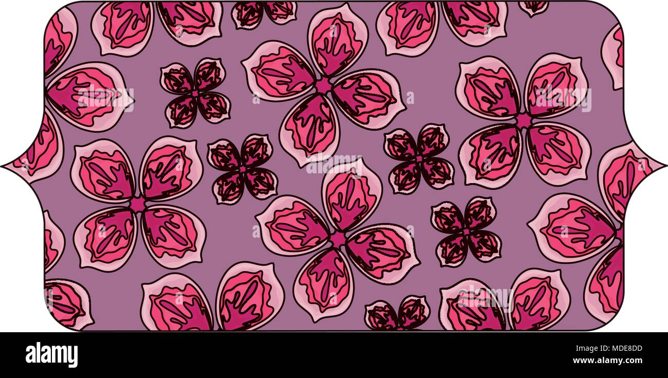 colorful decorative banner with beautiful flowers design, vector ...