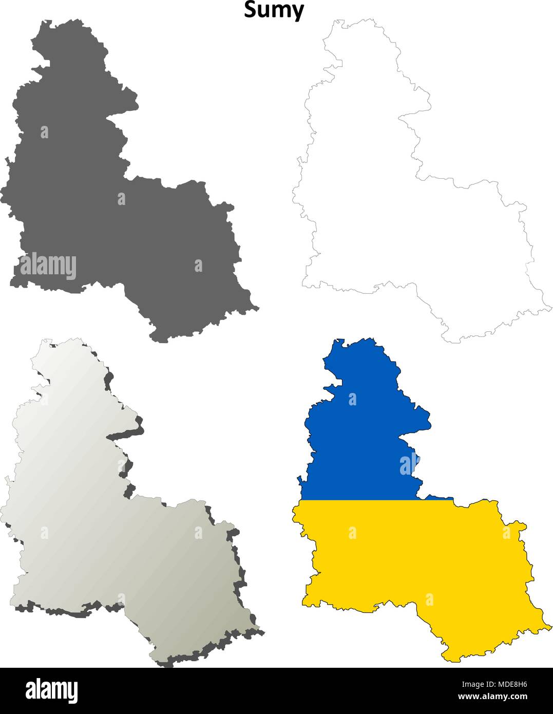 Sumy map vector hi-res stock photography and images - Alamy