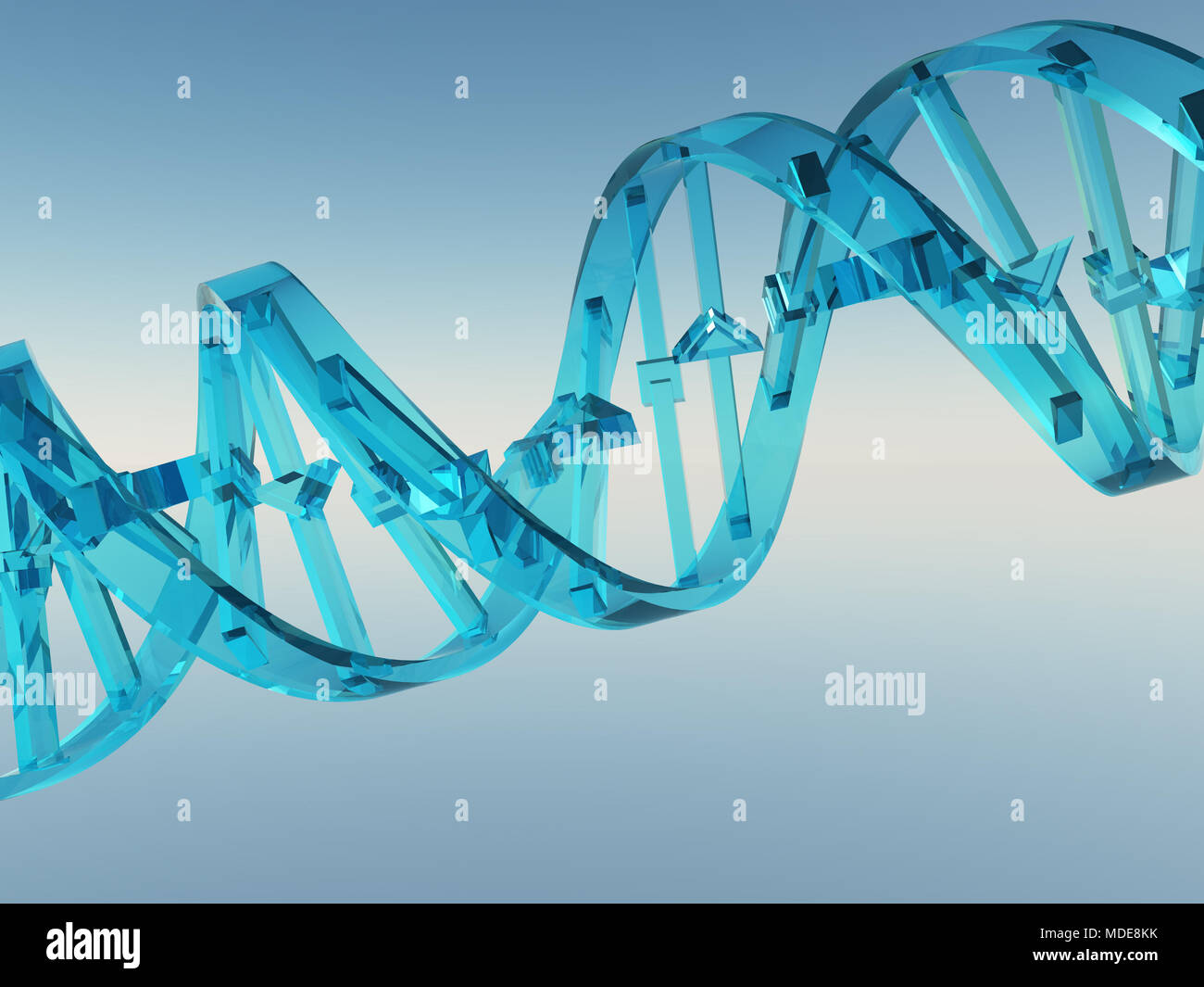 Crystal DNA Strand. 3D rendering Stock Photo - Alamy
