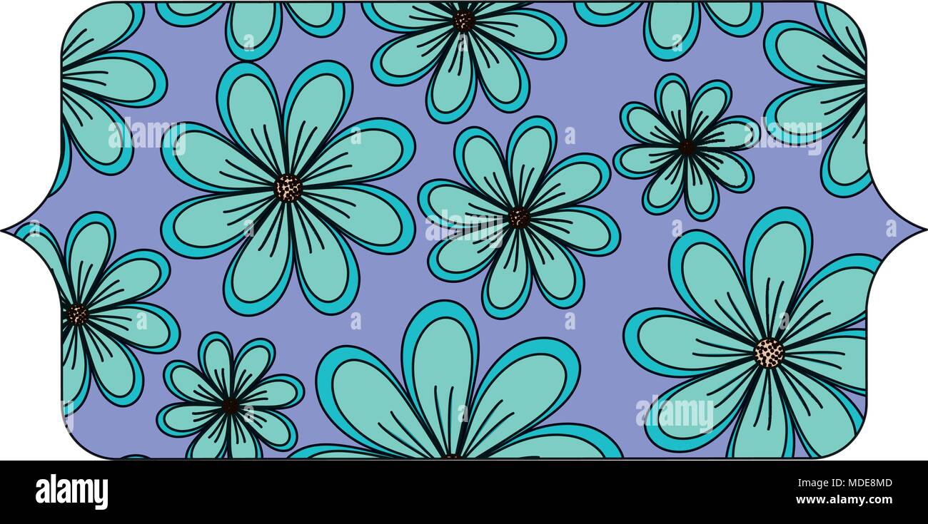 colorful decorative banner with beautiful flowers design, vector ...