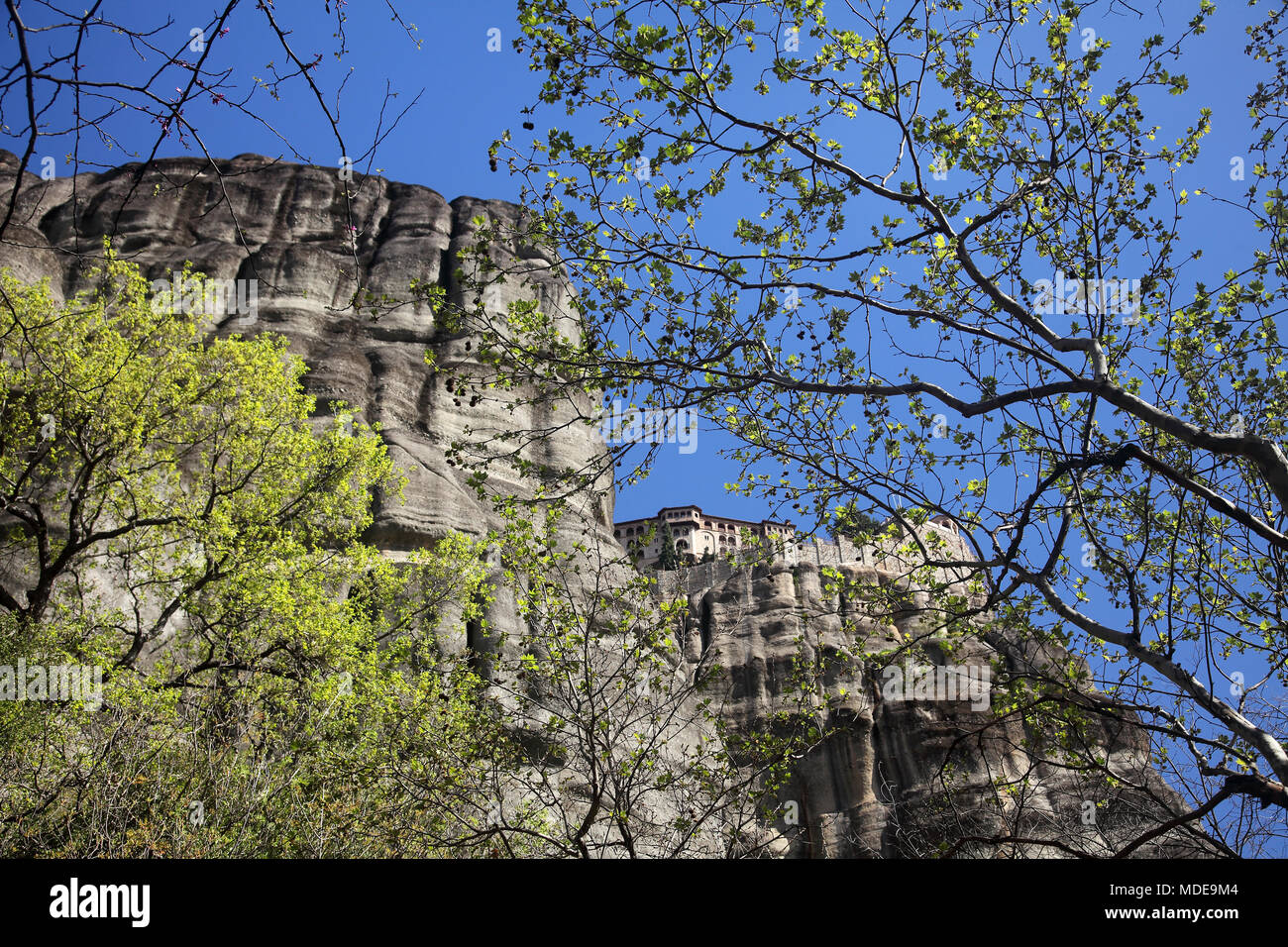 Under th monolith,meteora,Greece Stock Photo - Alamy