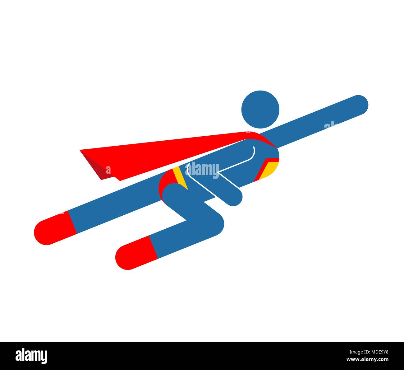 Superhero Pictogram. Super hero sign symbol. Man flying icon. guy ...