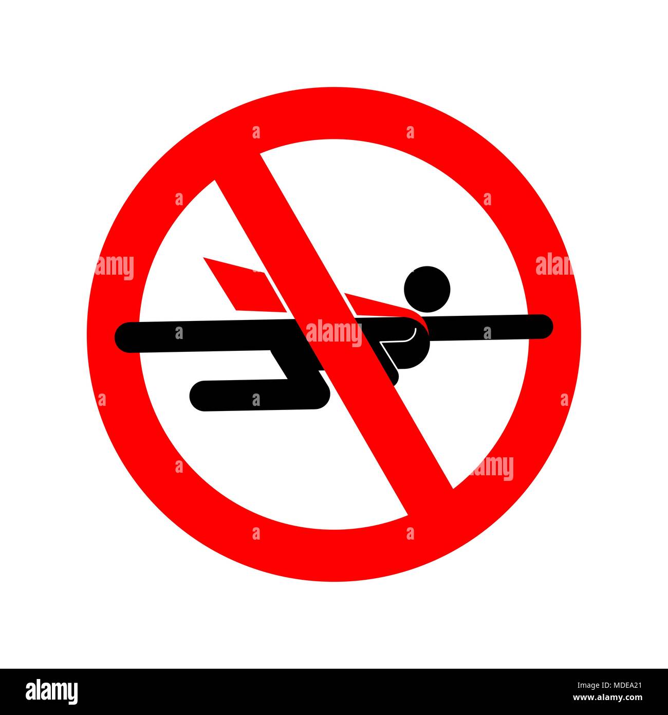 Stop super hero. Forbidden superhero. Road sign prohibiting road symbol ...