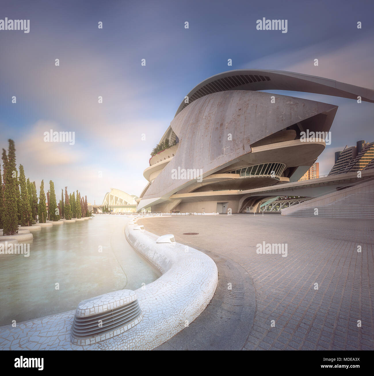 Modern european architecture, Valencia Stock Photo - Alamy