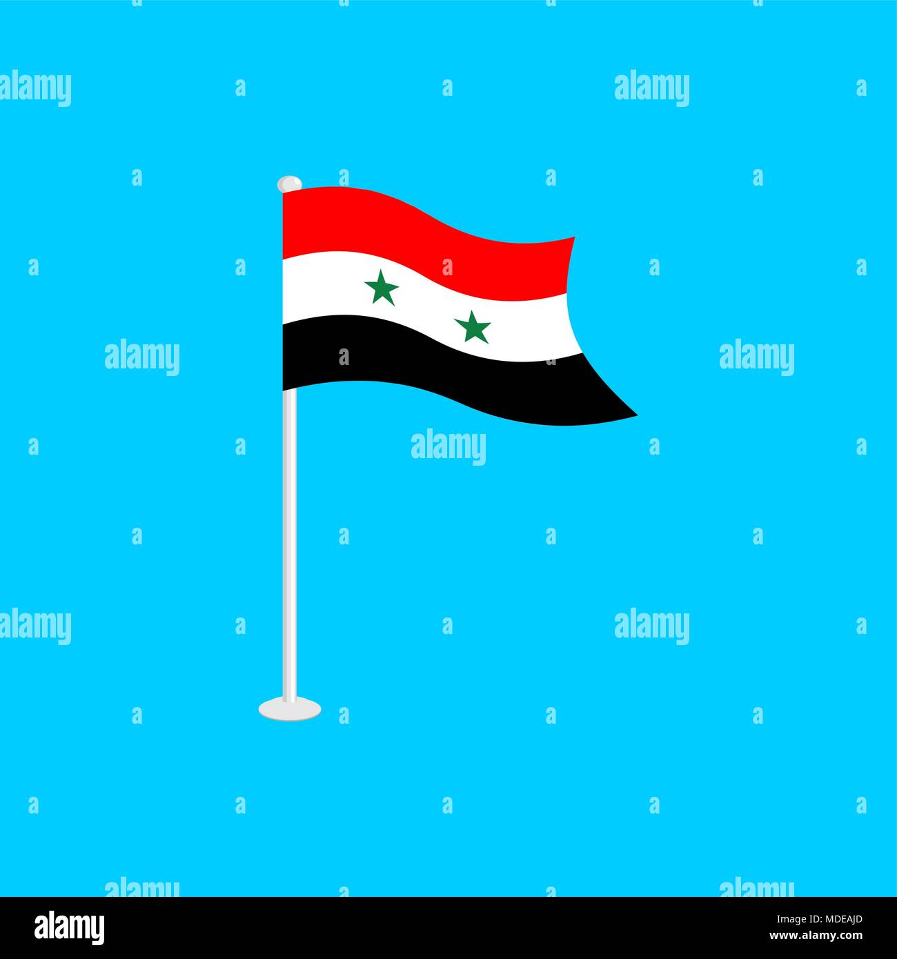 Syria flag. National Syrian Symbol. Vector illustration Stock Vector ...