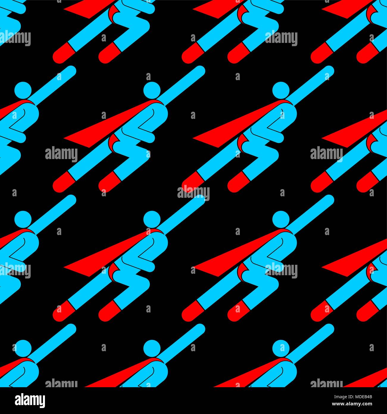 Superhero seamless pattern. Super hero background. Man flying texture ...