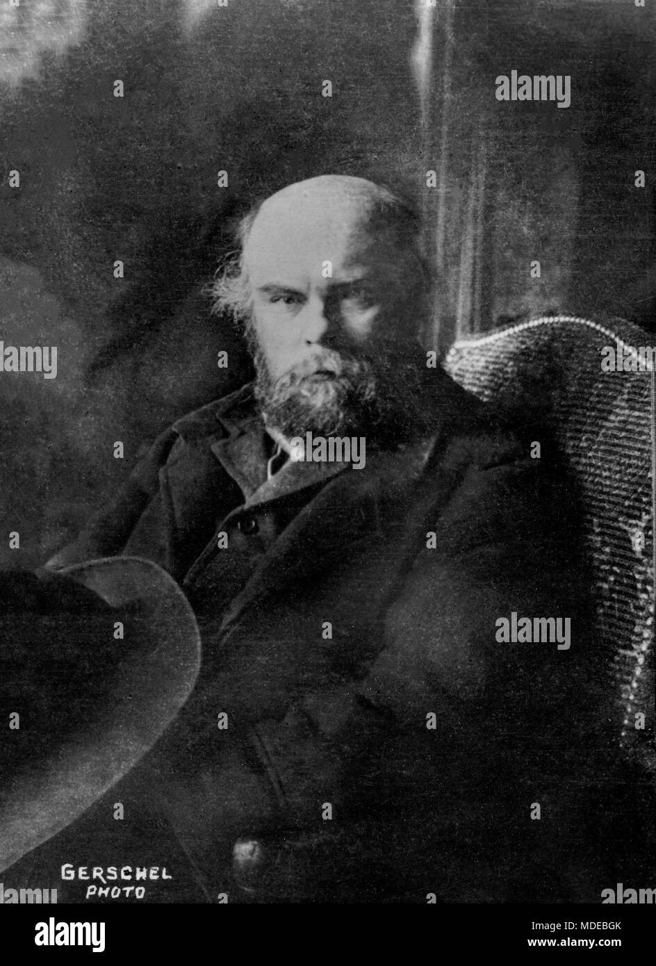 Portrait of the writer Paul Verlaine ( 1844 - 1896 ) - photography by ...