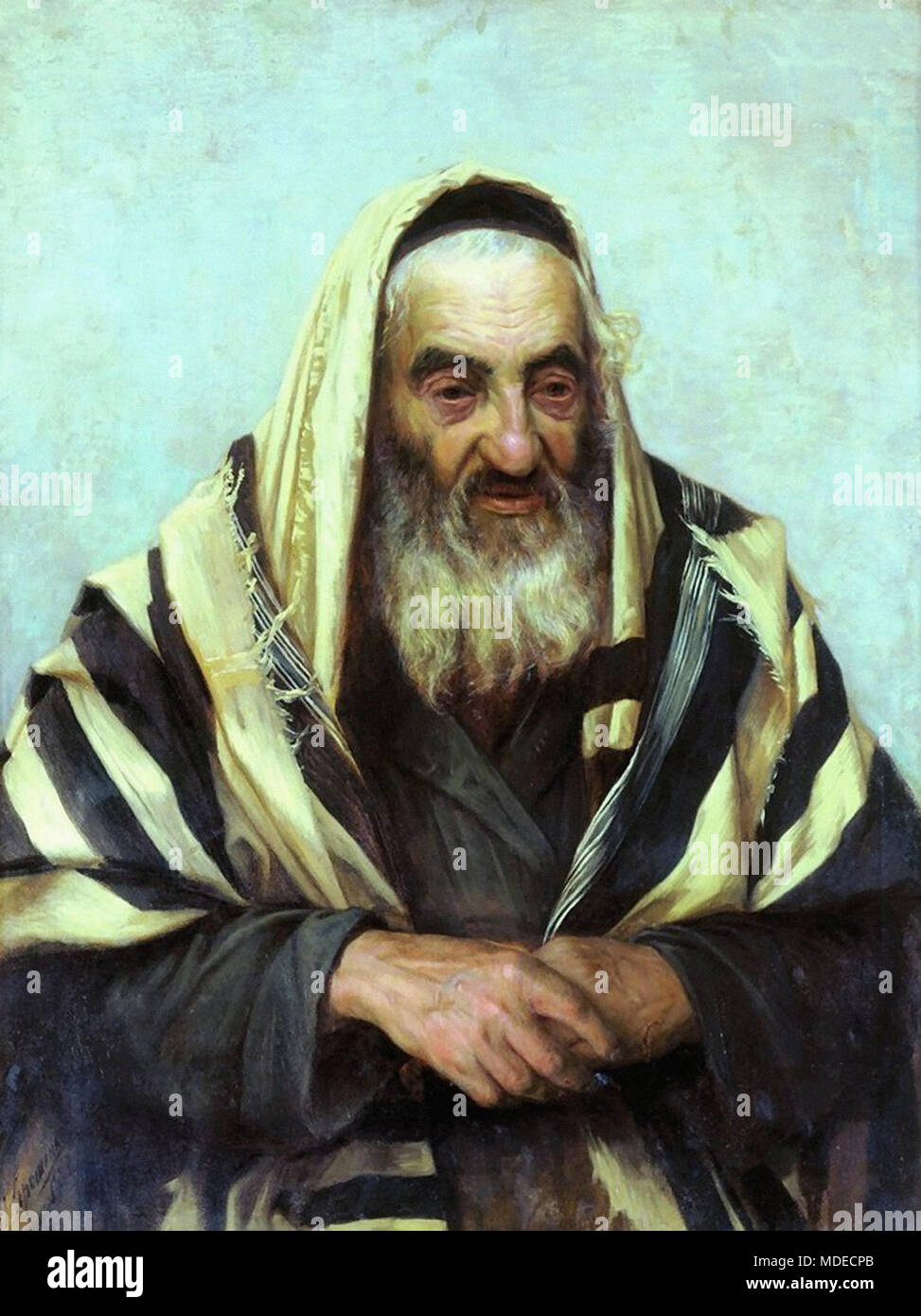 Yaroshenko Nikolai - Old Jew Stock Photo - Alamy