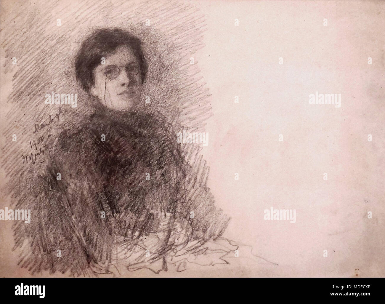 Yeats John Butler - Portrait of Lily Yeats 1 Stock Photo - Alamy