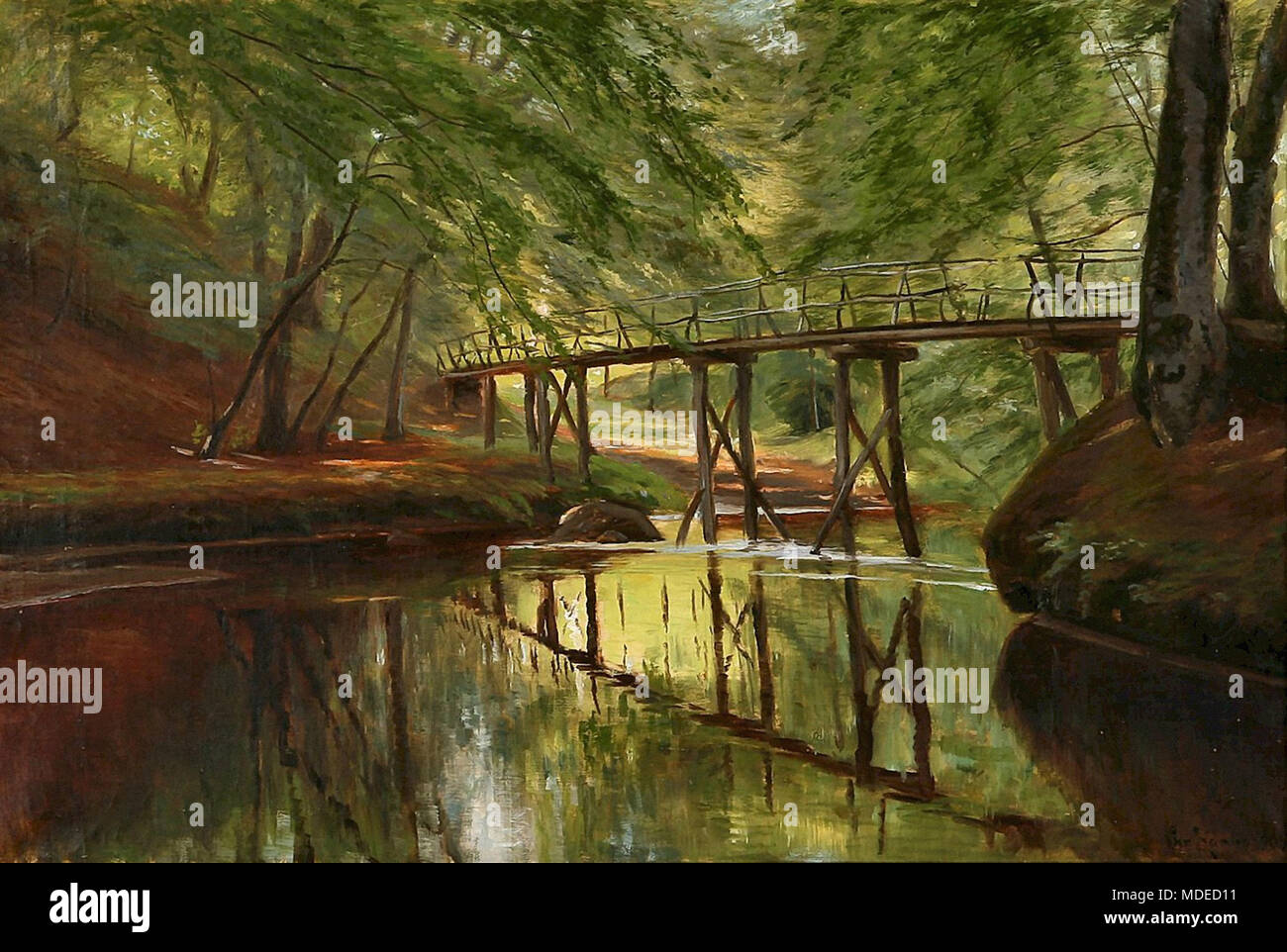 Zacho Christian Peter Morch - Spring Day in Saeby Forest Denmark Stock ...
