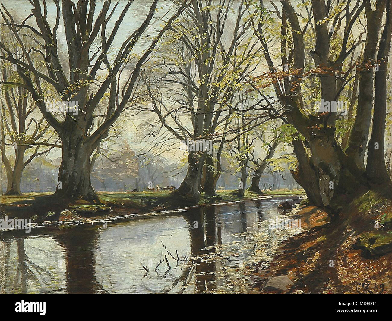 Zacho Christian Peter Morch - View from the Deer Garden in Denmark ...