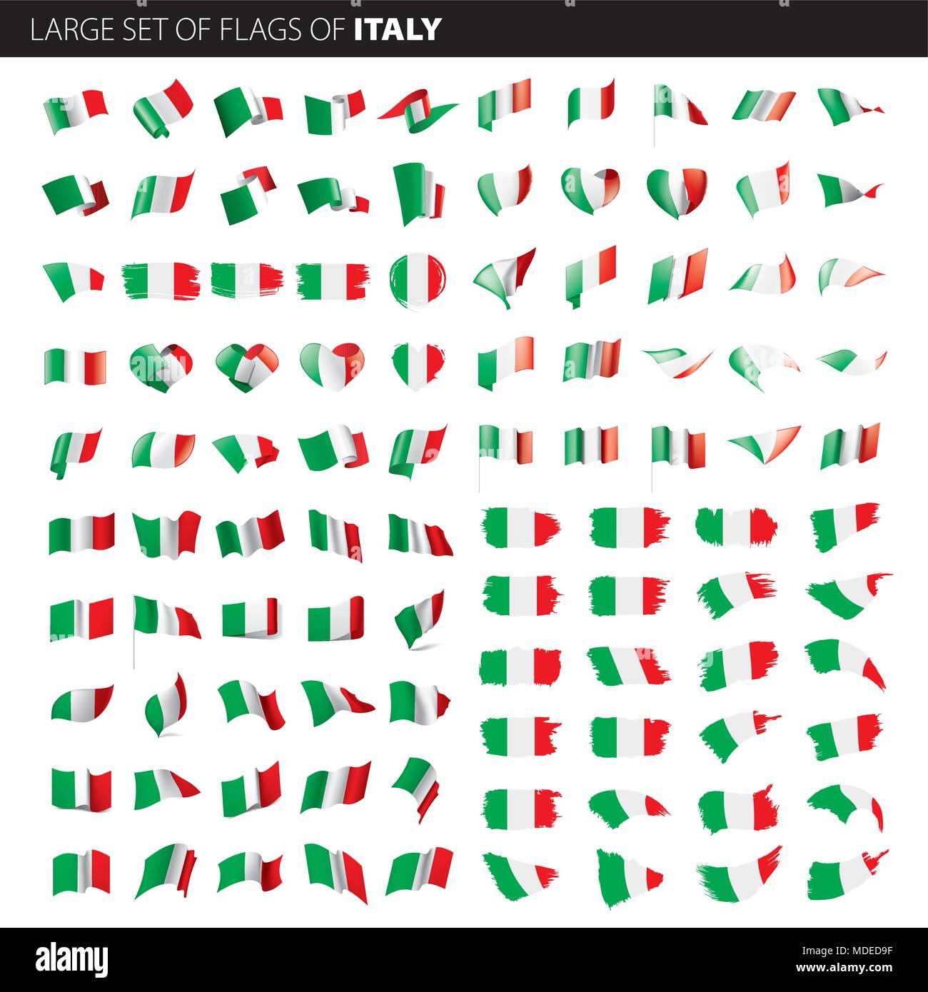 Italy flag, vector illustration Stock Vector Image & Art - Alamy