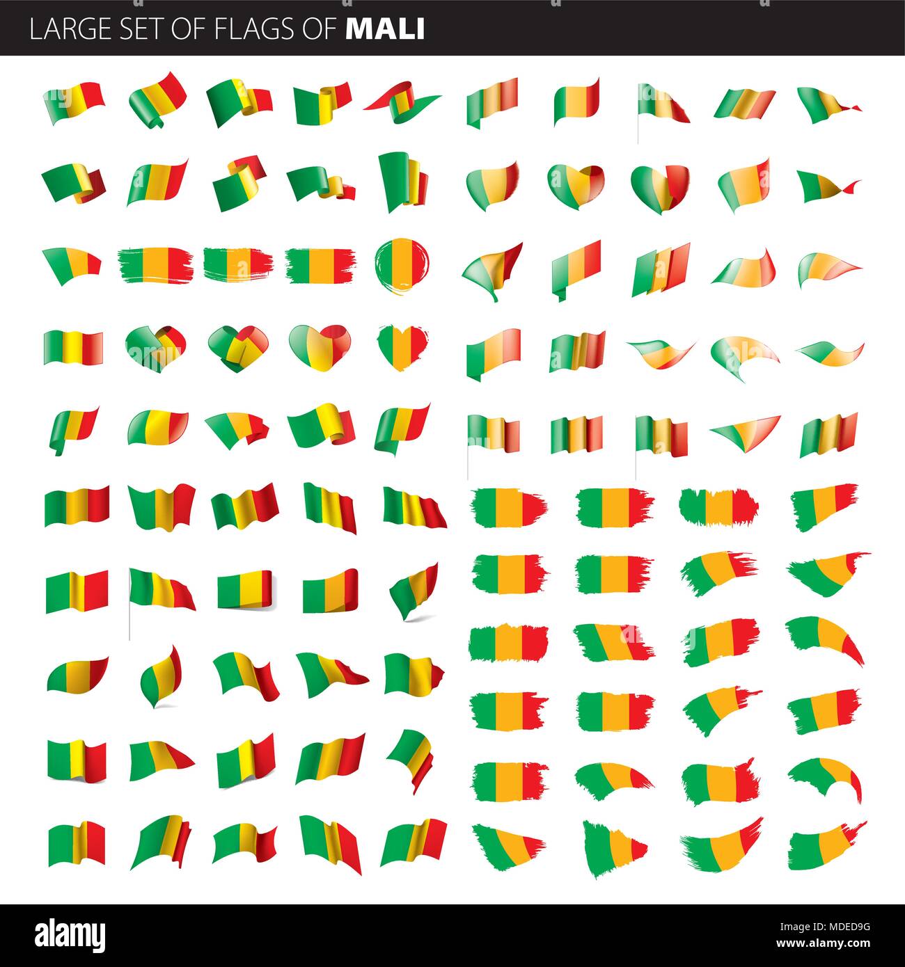 Mali flag. Vector Stock Vector Image & Art - Alamy