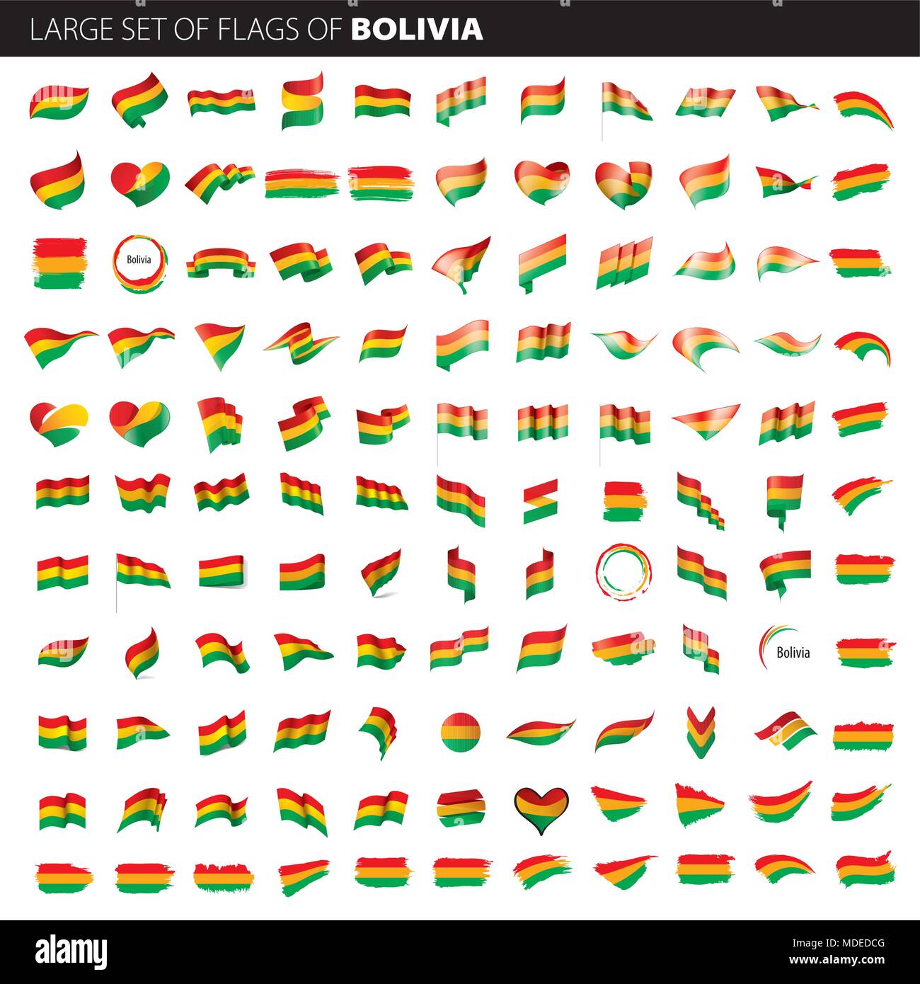 Bolivia flag, vector illustration Stock Vector Image & Art - Alamy