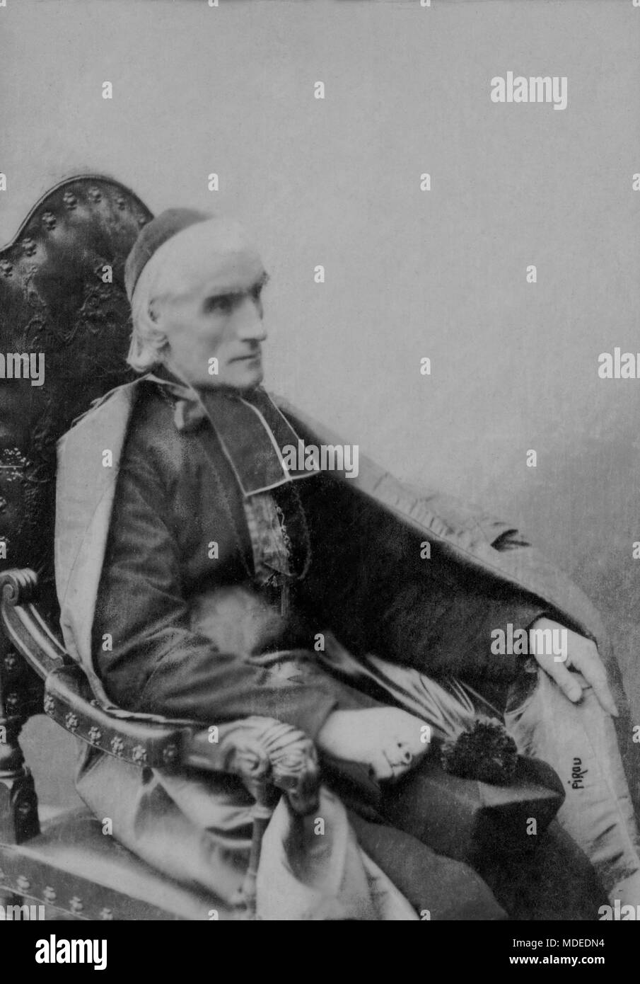 Portrait of my lord Albert Perraud ( 1828 - 1906 ) French cardinal ...