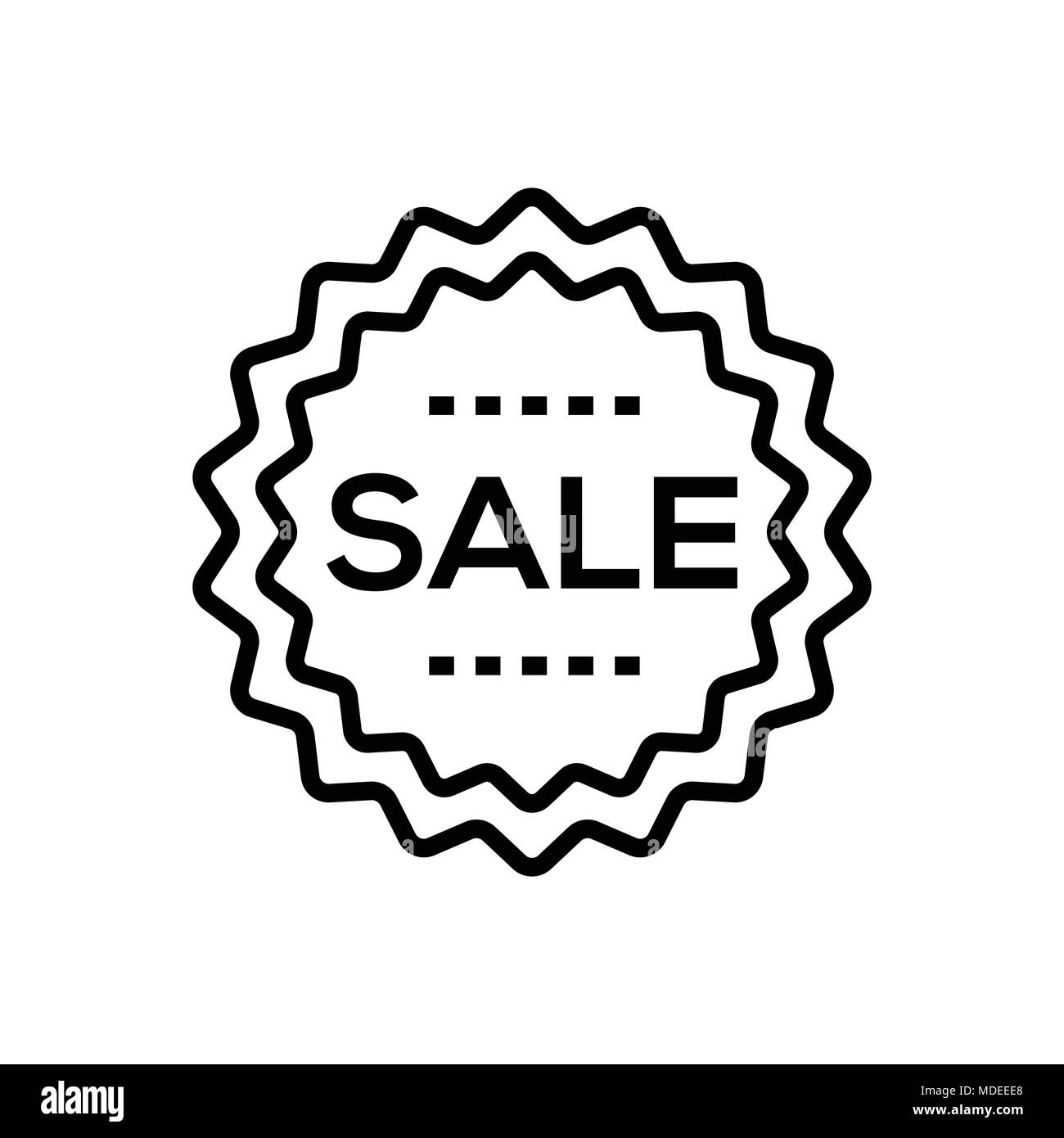 Sale - line design single isolated icon Stock Vector Image & Art - Alamy