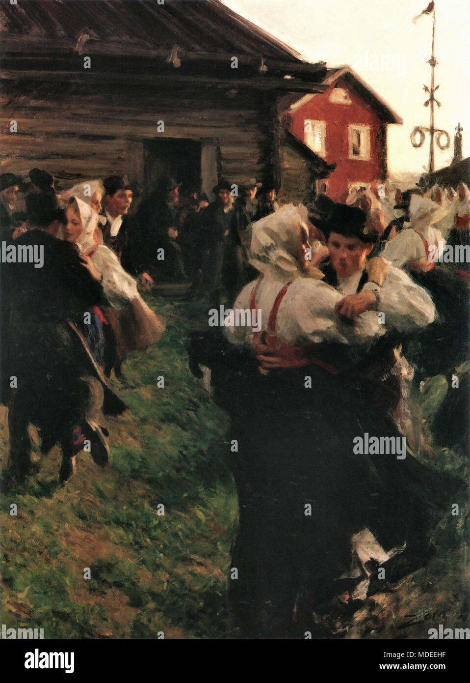 Zorn Anders - Midsummer Dance Stock Photo - Alamy