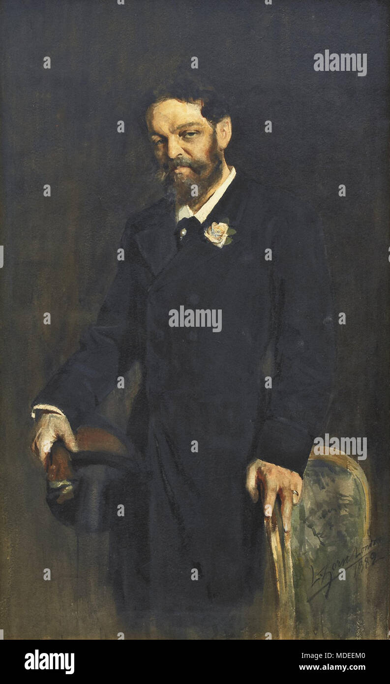 Zorn Anders - Portrait of Albert Magnus Stenbock Stock Photo - Alamy