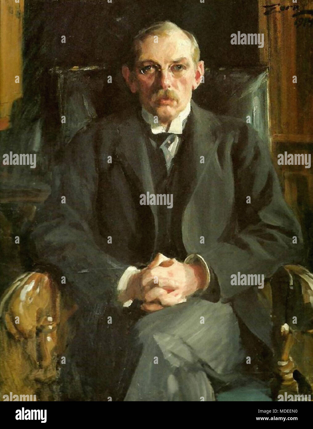 Zorn Anders - Portrait of Marcus Wallenberg Stock Photo - Alamy