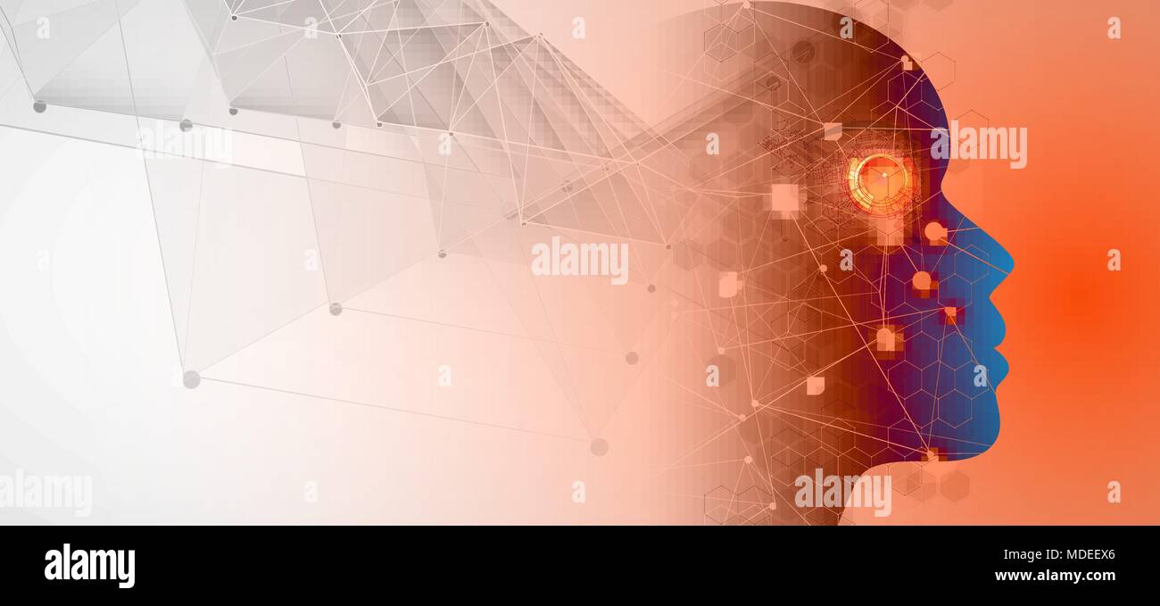 Abstract Artificial intelligence. Technology web background. Virtual ... Abstract Artificial intelligence. Technology web background. Virtual ...
