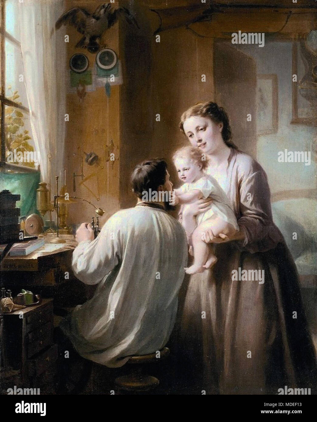 Zuber-Buhler Fritz - the Watchmaker and His Family Stock Photo - Alamy