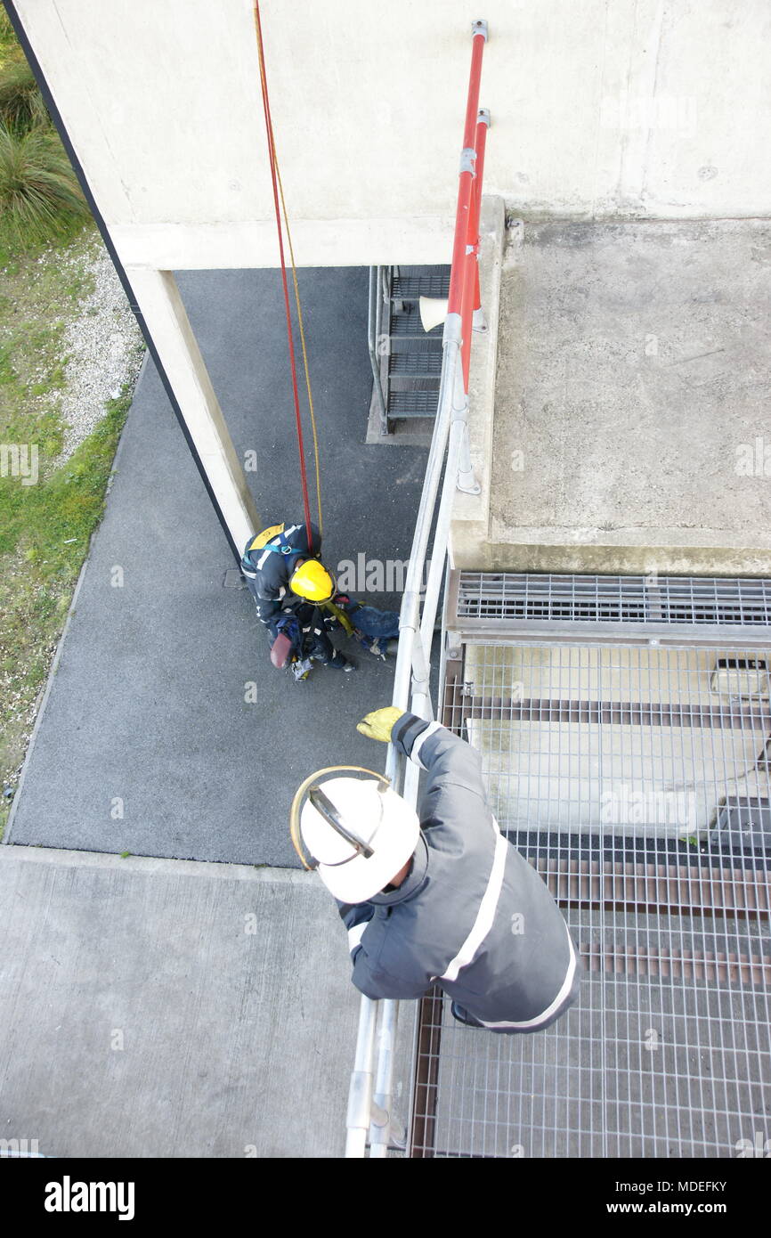High rise building smoke fuel hi-res stock photography and images - Alamy