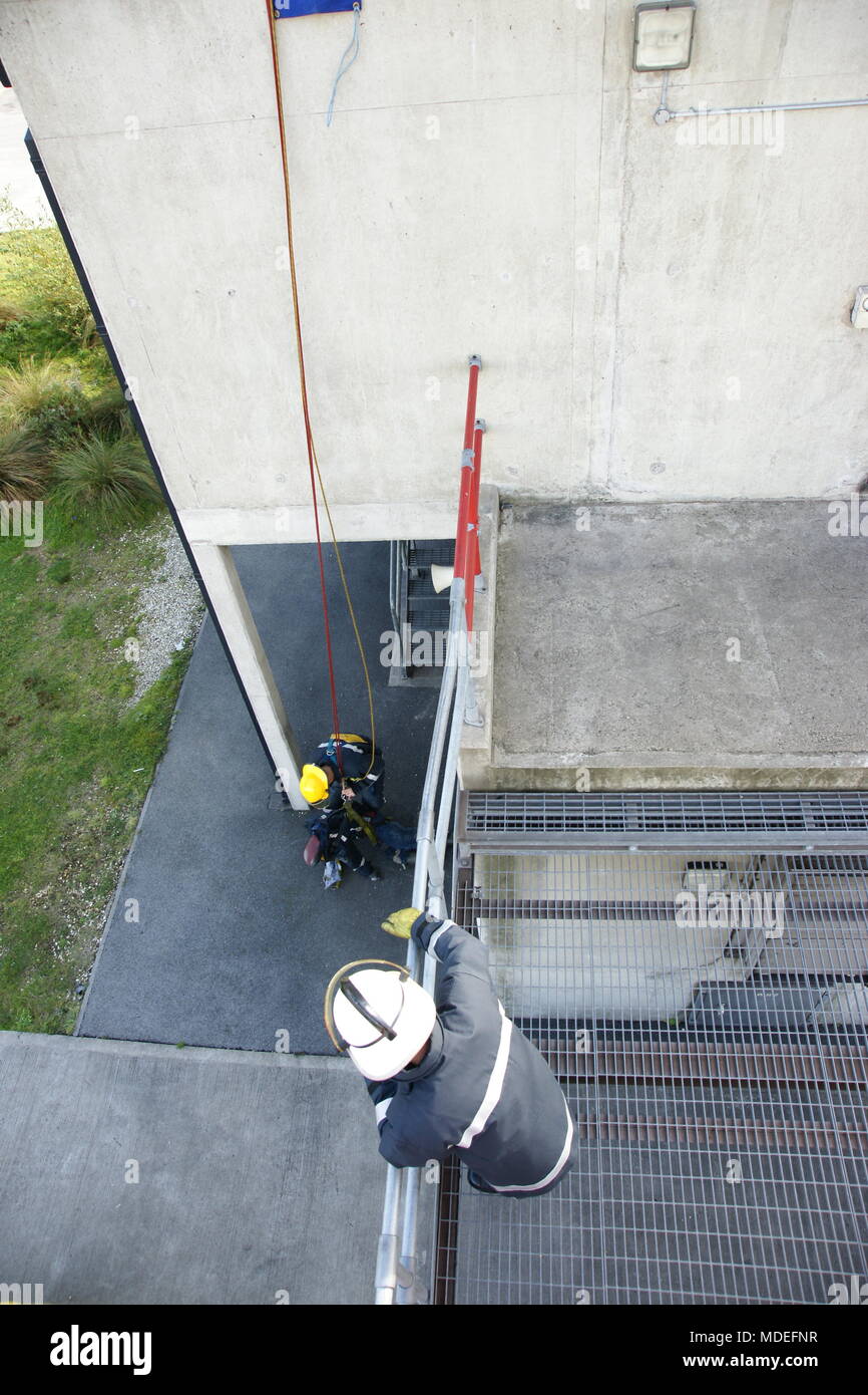High rise building smoke fuel hi-res stock photography and images - Alamy