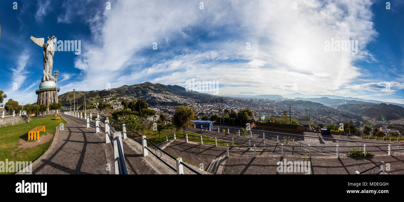 Panorama view quito hi-res stock photography and images - Alamy