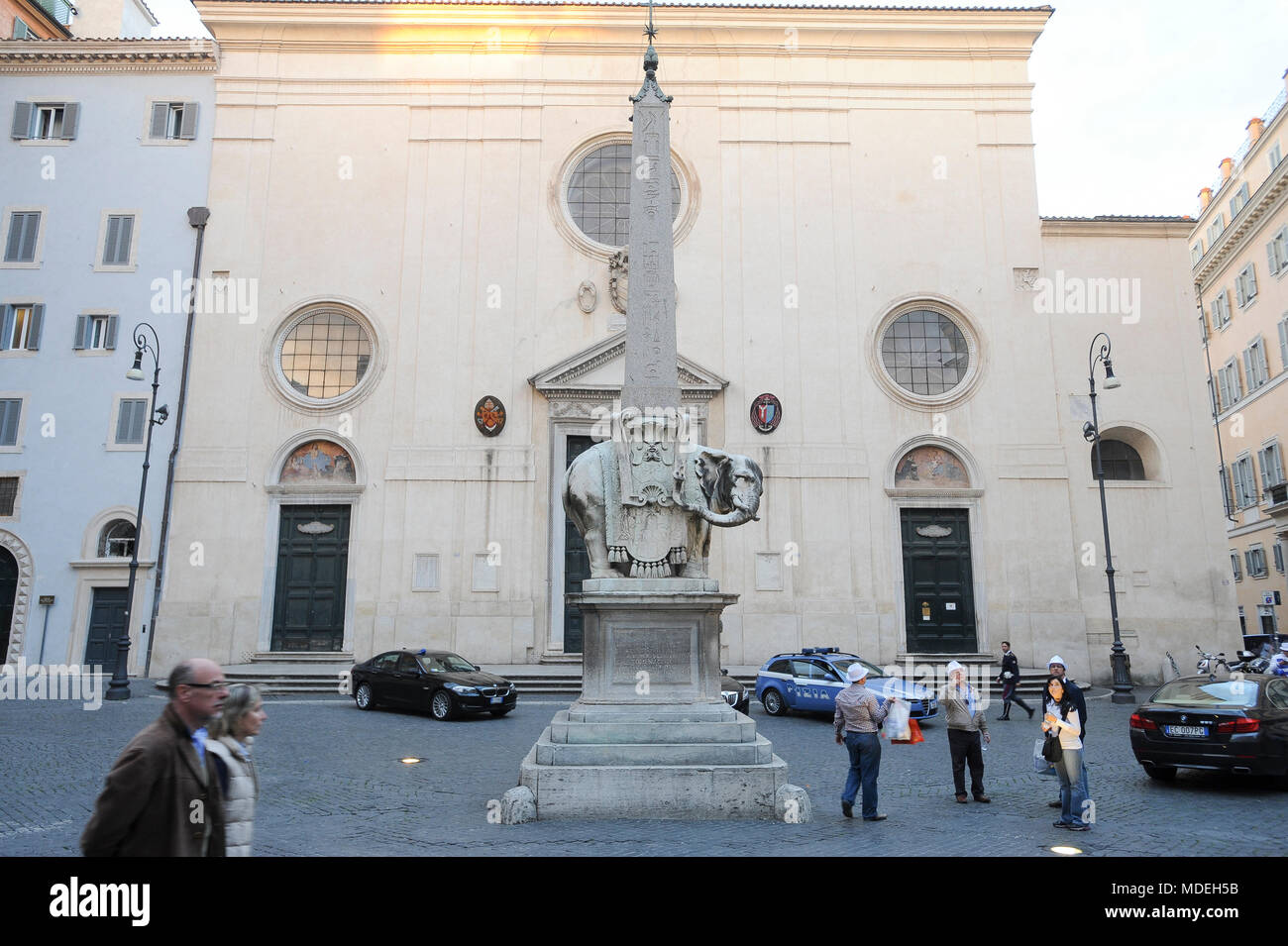 Marble Obelisco della Minerva (Elephant and Obelisk) from 1665 1667 ...