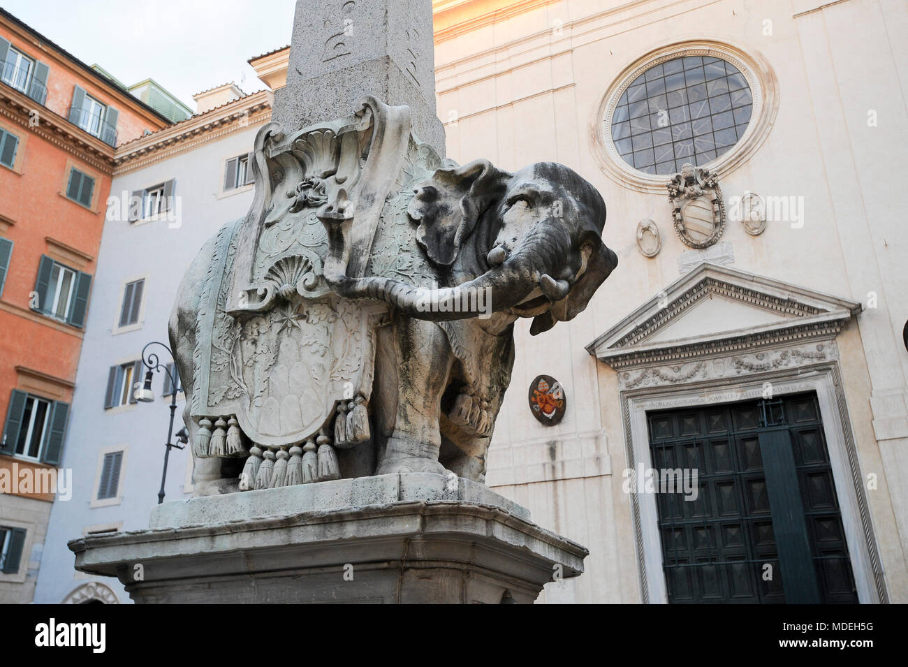 Marble Obelisco della Minerva (Elephant and Obelisk) from 1665 1667 ...