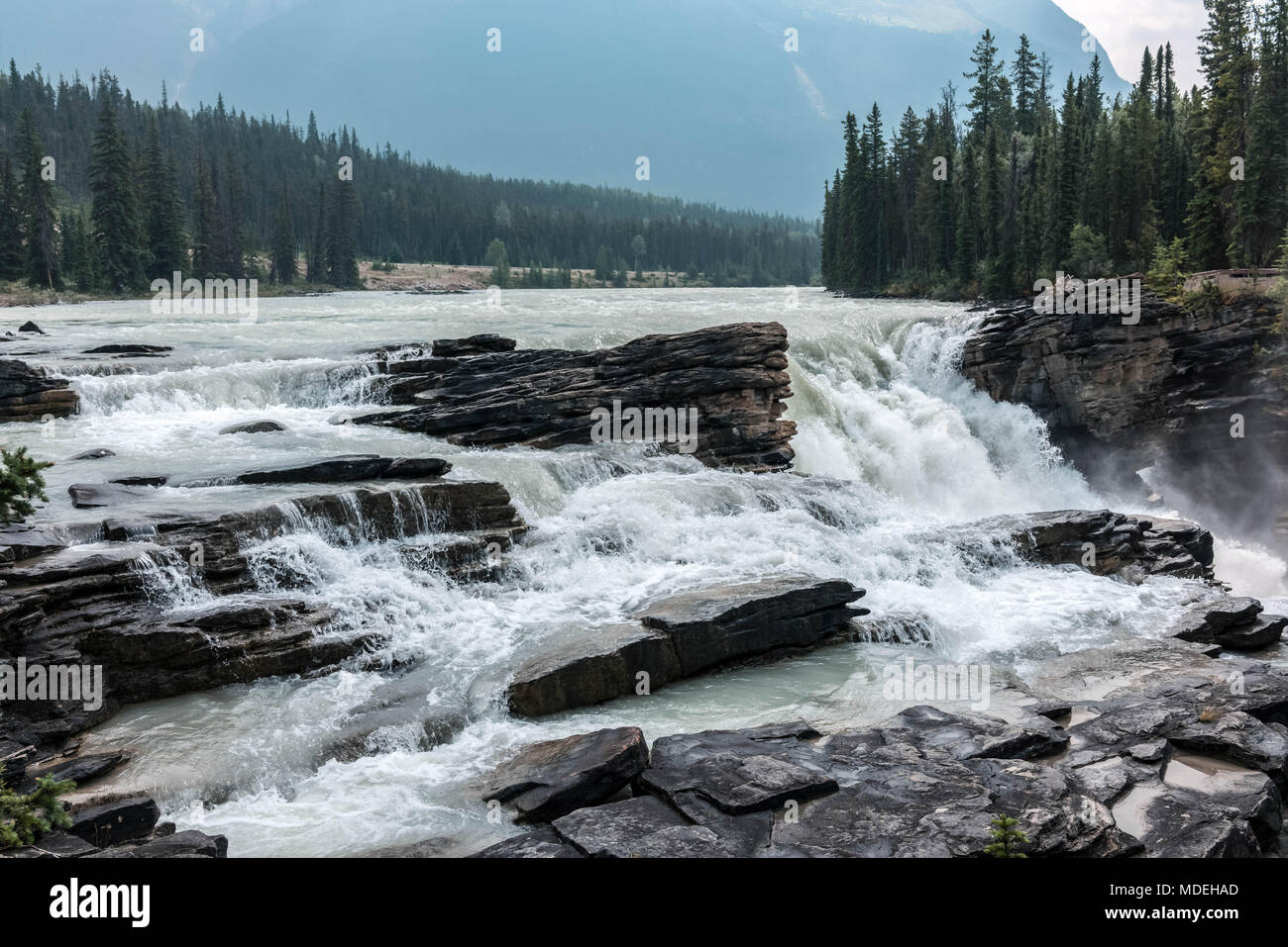 View of the mountain river. Banff National Park Canada Stock Photo - Alamy