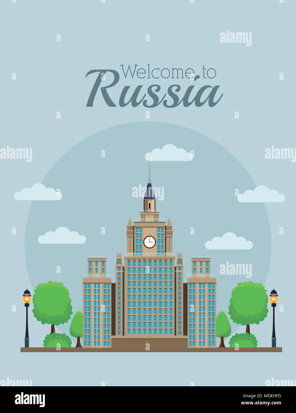 Welcome to russia Stock Vector Image & Art - Alamy