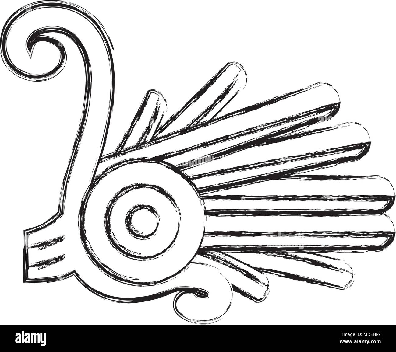 Indigenous traditions symbol Black and White Stock Photos & Images - Alamy