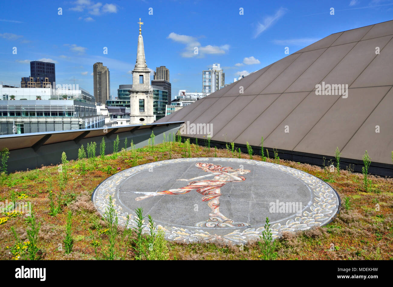London, England, UK. Rooftop of One New Change, opposits St Paul's ...