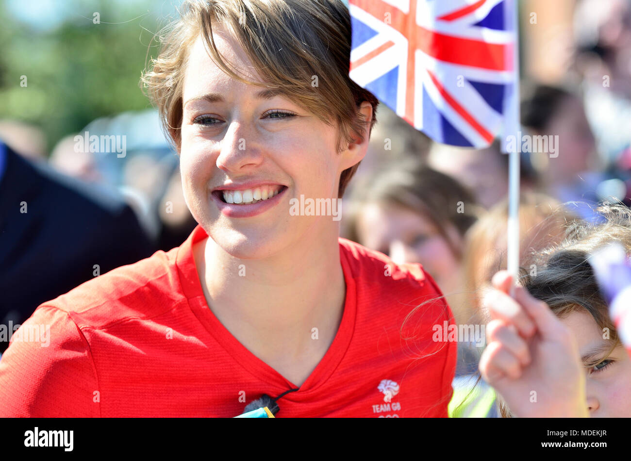 Lizzy Yarnold on a tour of the area around Sevenoaks, Kent, where she ...