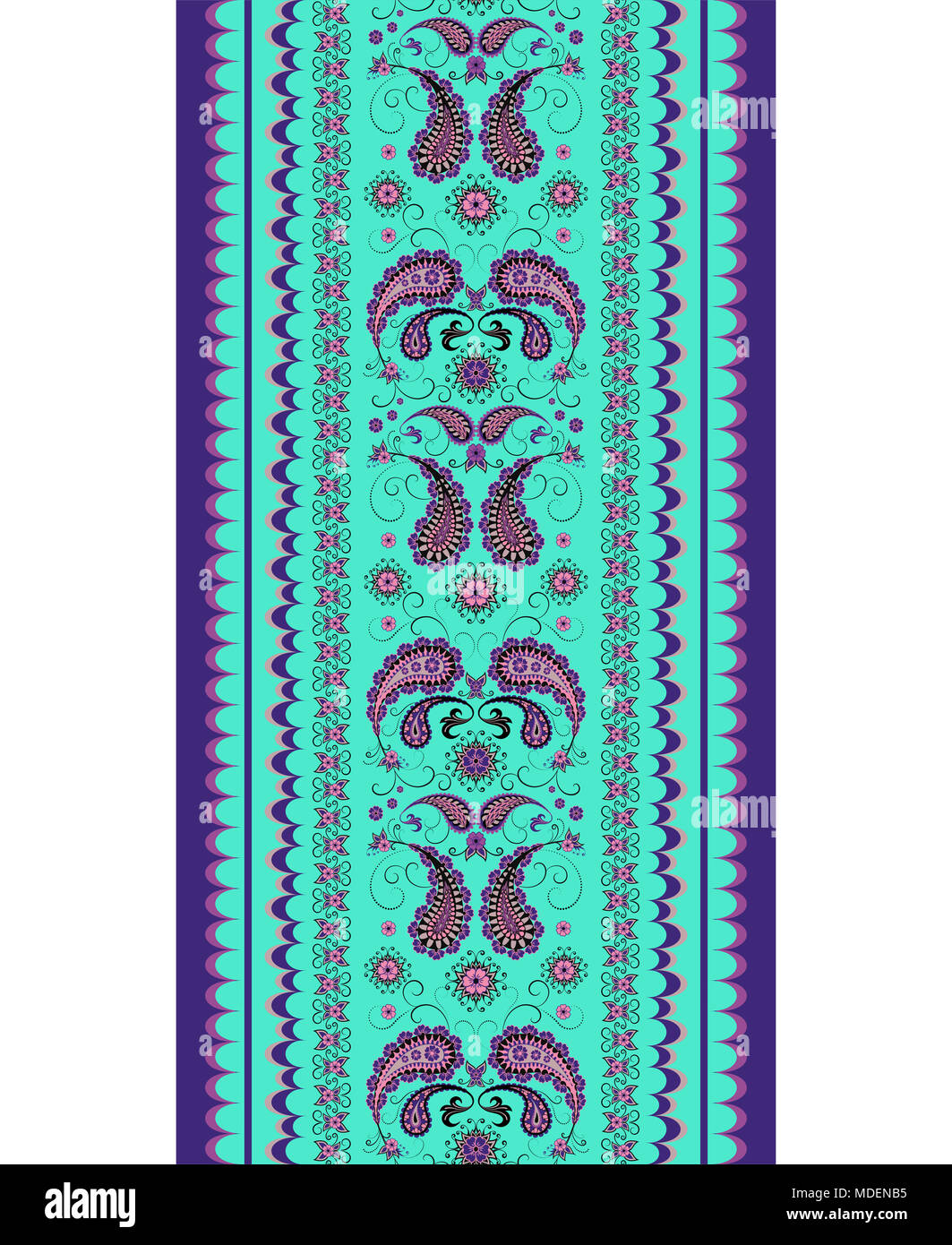 Paisley pattern border hi-res stock photography and images - Alamy