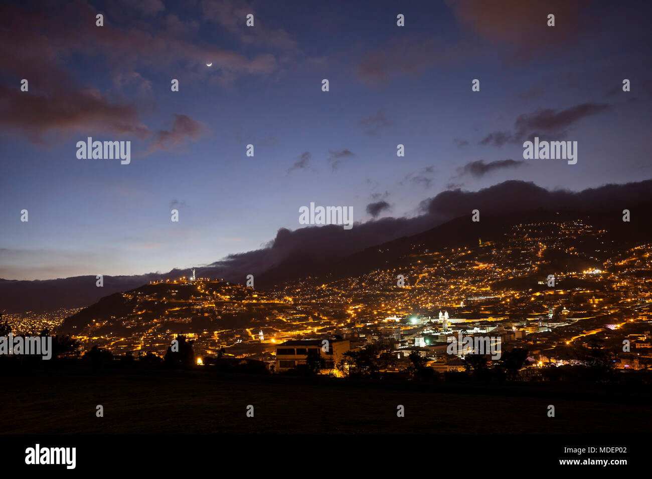 Quito at night hi-res stock photography and images - Alamy