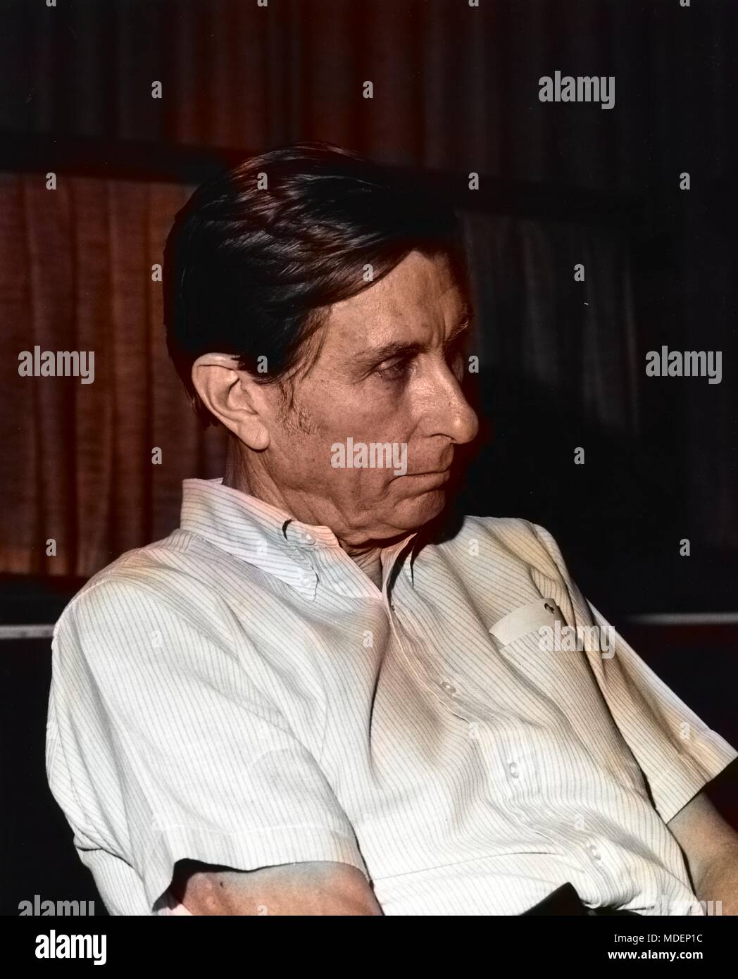 Colorized of man and Charles C. Shepard, 1962 Stock Photo - Alamy