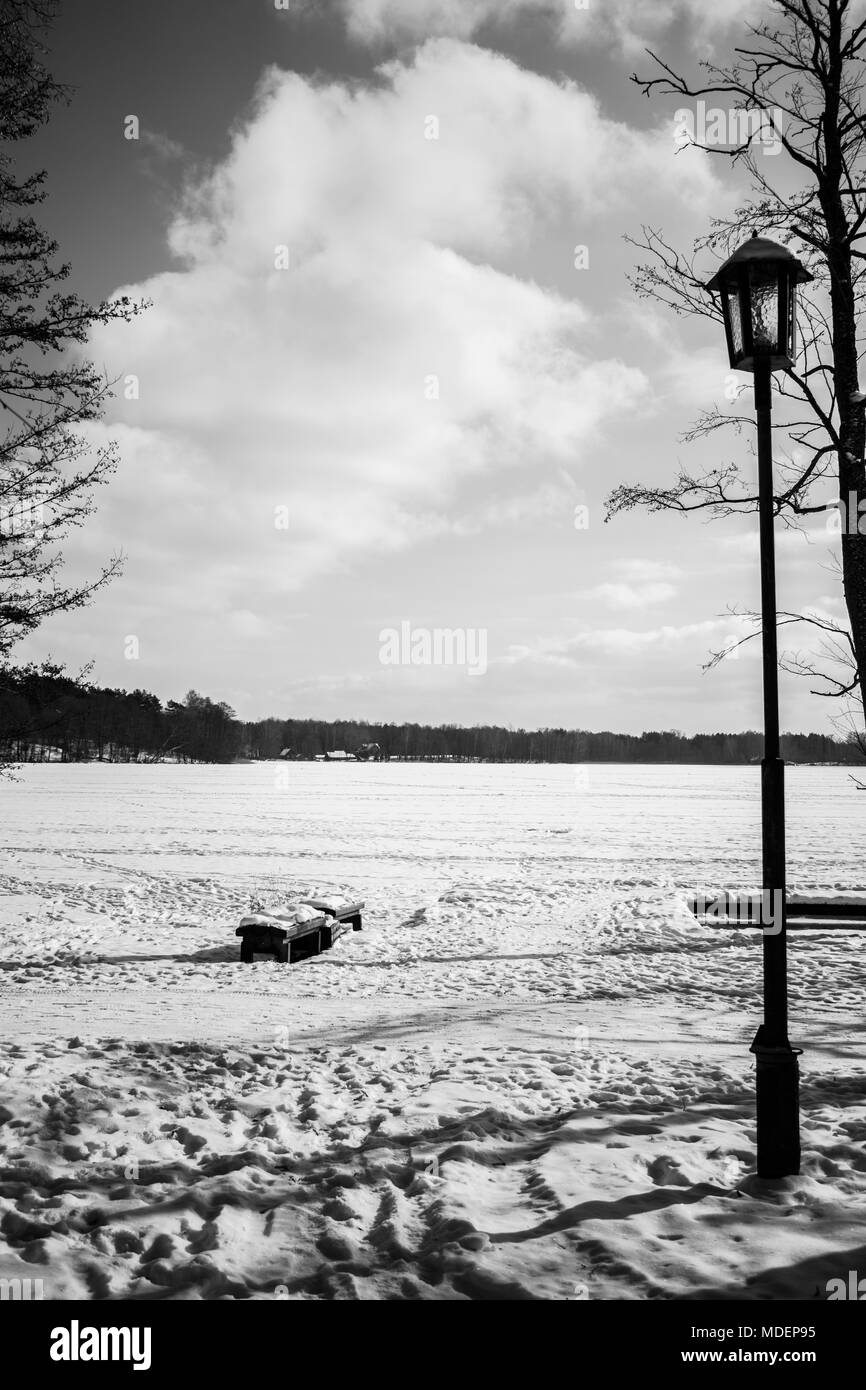 Winter black and white clouds hi-res stock photography and images - Alamy