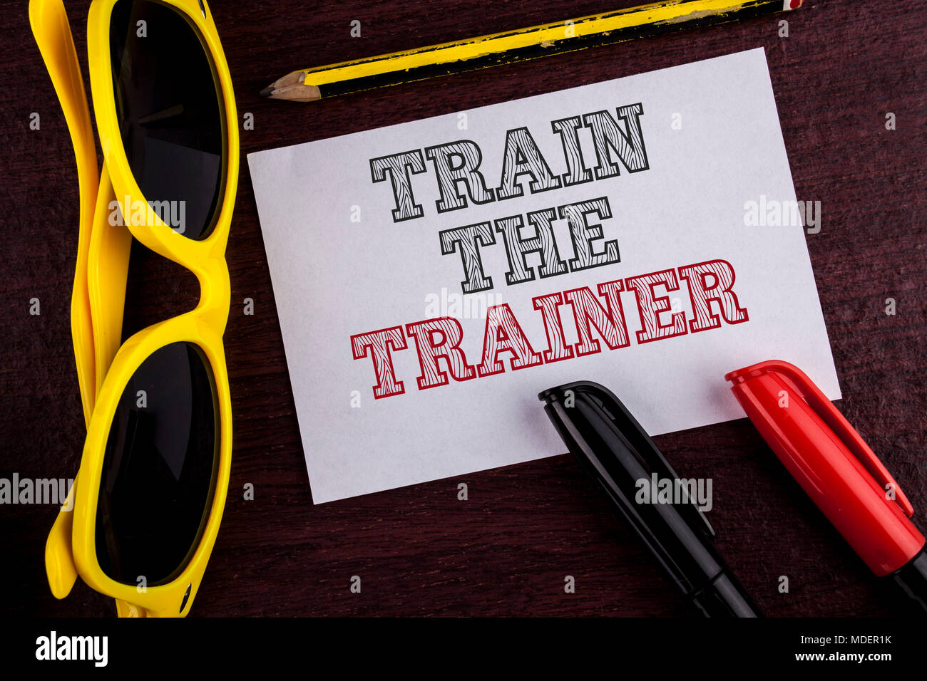 Writing note showing Train The Trainer. Business photo showcasing ...