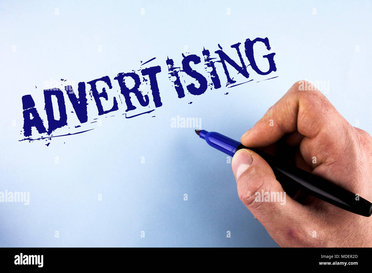 Handwriting text Advertising. Concept meaning Reach out world branding ...