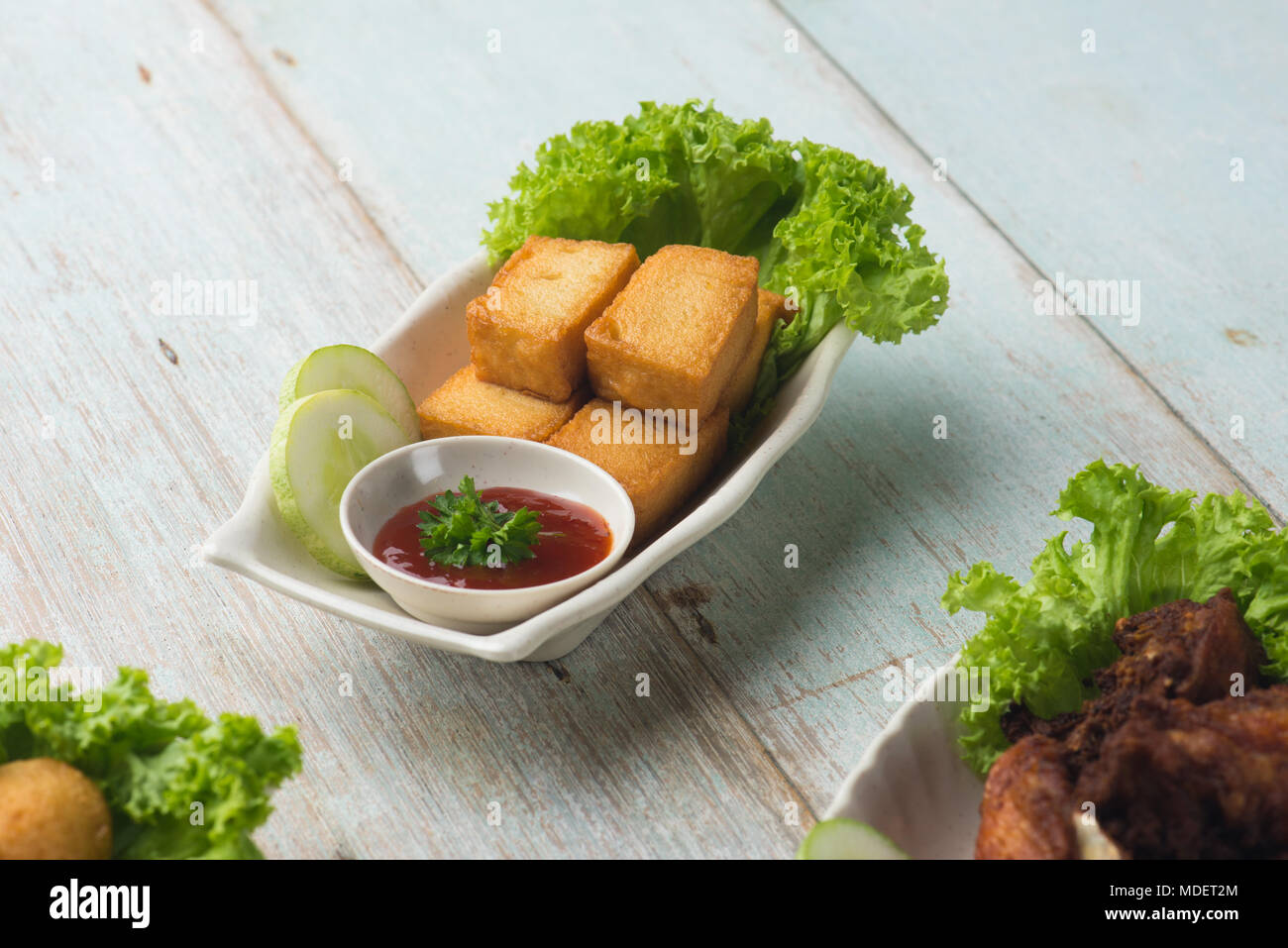 deep fried fish cake Stock Photo - Alamy