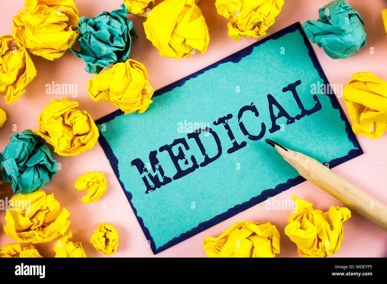 Text sign showing Medical. Conceptual photo Related to science of ...